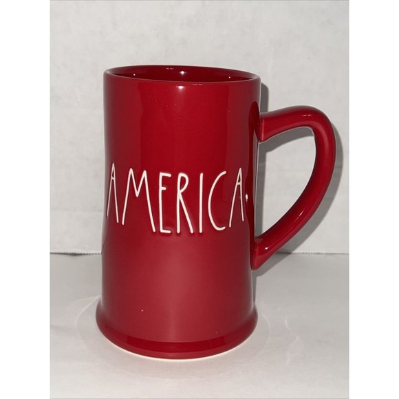 Rae Dunn | Kitchen | Rae Dunn America Glossy Red Ceramic 6 Inch Tall ...